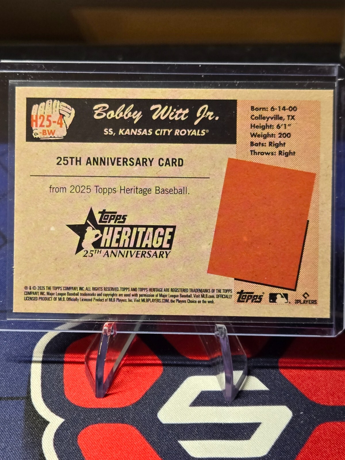 Bobby Witt Jr. - 2025 Topps Heritage #H25-4 Rookie Variation SSP KC ...