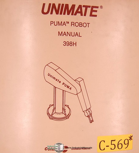 Condec Unimate Puma Robot 398H, Operation Maintain VAL Program Control ...