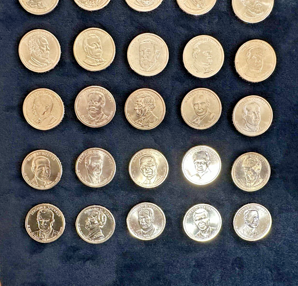 US Presidential Dollar Set COMPLETE 40 Coins Total "Brilliant ...