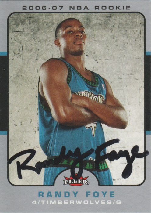 Randy Foye authentic signed autographed trading card COA | eBay