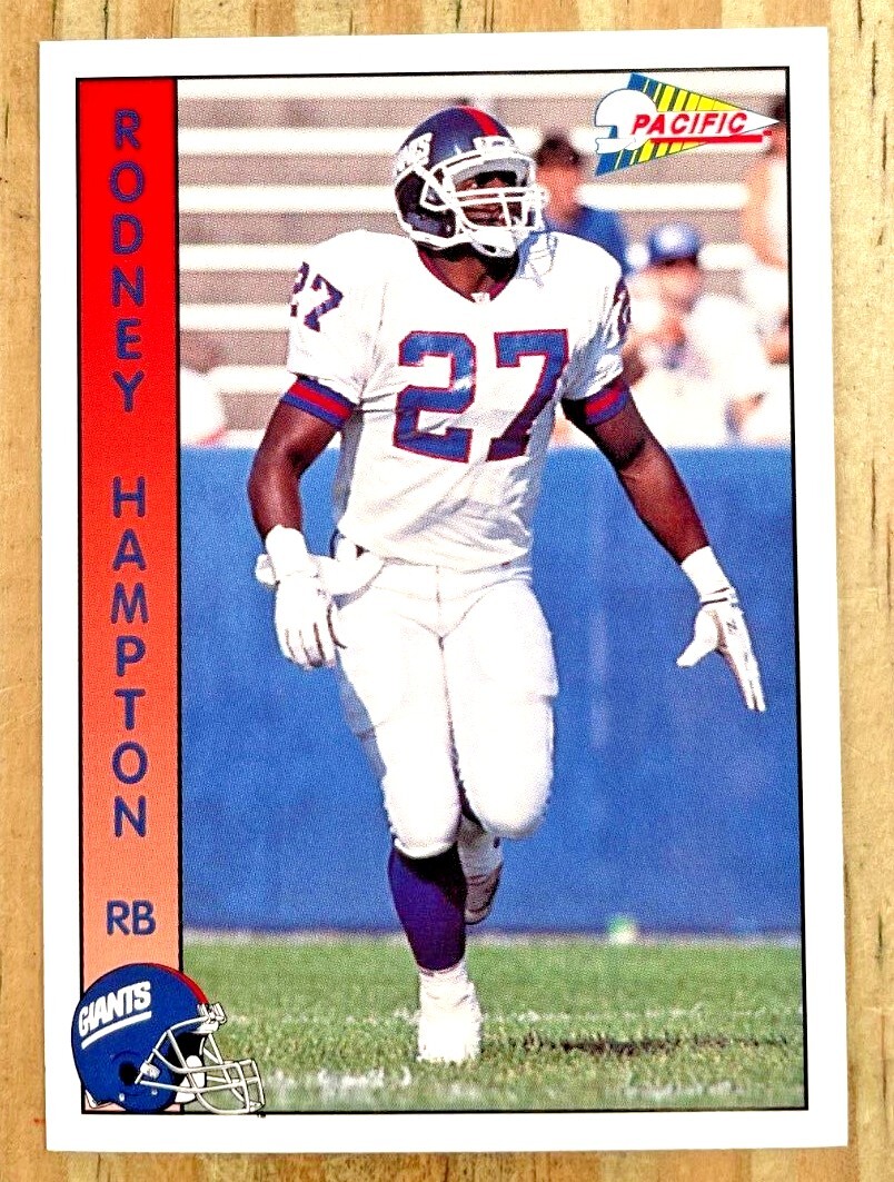 1992 PACIFIC RODNEY HAMPTON CARD#211 NM-MT UNIVERSITY GEORGIA NEW YORK ...