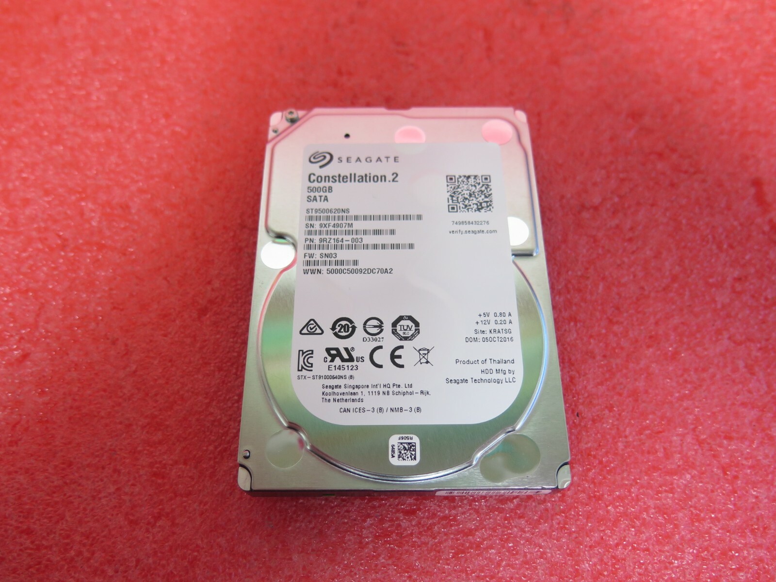 Lot of 13 Seagate Constellation.2 ST9500620NS 500GB 7.2K 6Gb/s SATA 2.5 ...