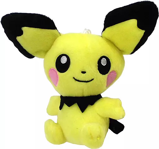 Pokemon Pichu Plush Toy 13cm Cute Tail Charm Figure Used | eBay