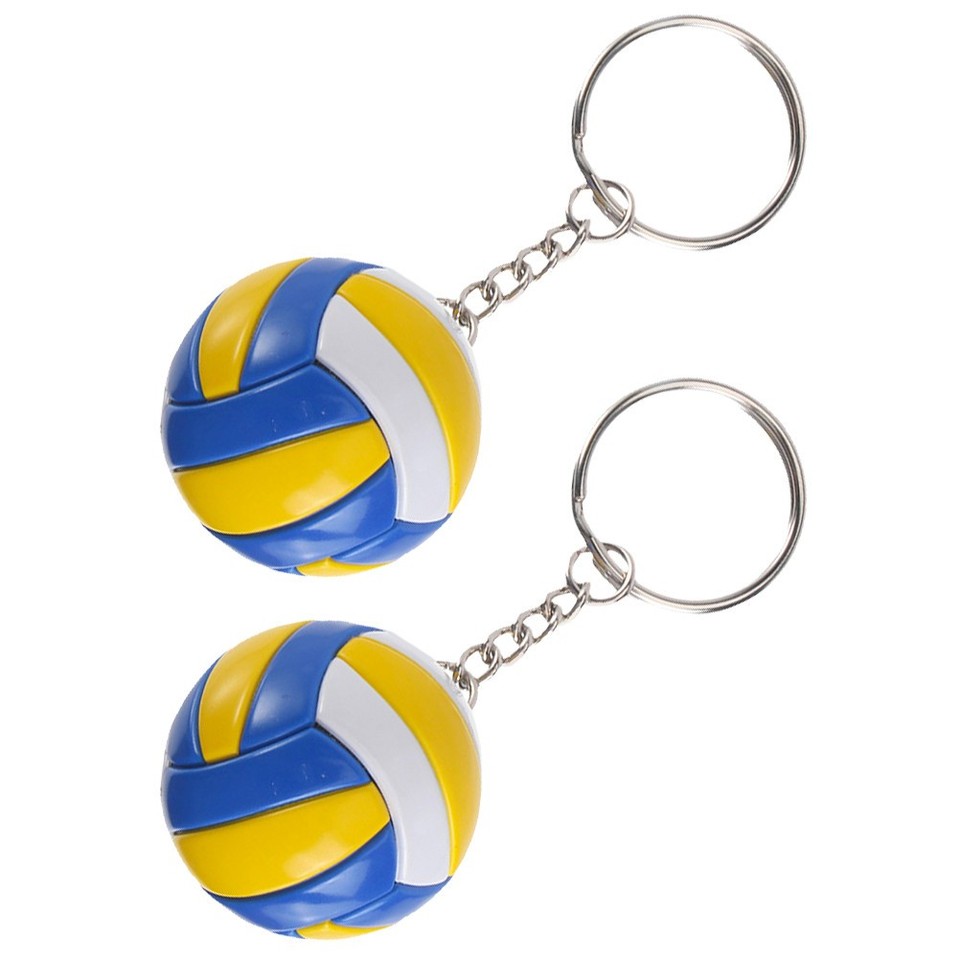 2pcs Volleyball Key Chain Volleyball Key Ornament Sports Ball Bag ...