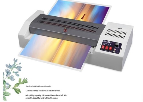GD-320 Laminator Electric Laminator Cold/Hot Laminating Machine Cutting ...