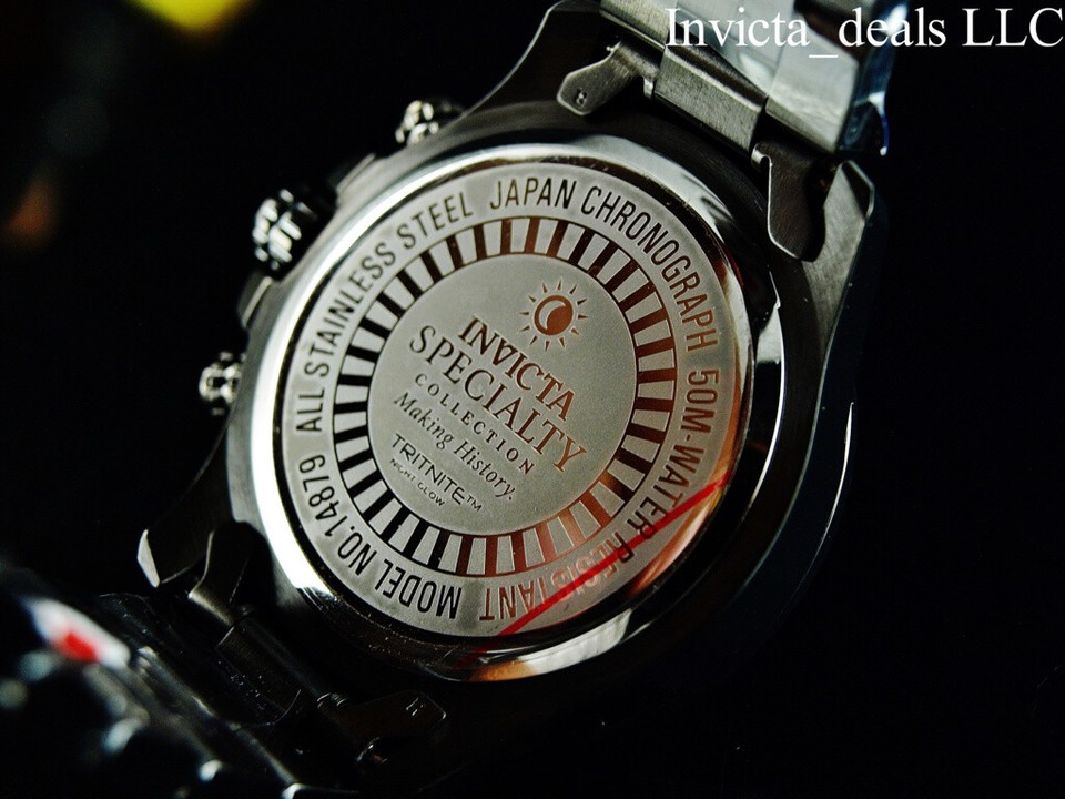 Invicta Men's Specialty FLIGHT Chronograph Gunmetal Tone Stainless ...