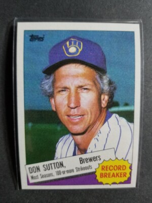1985 Topps DON SUTTON card # 10 [card 52] | eBay