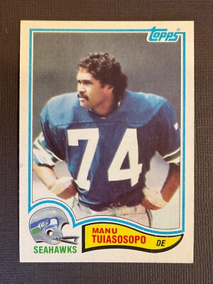 Manu Tuiasosopo 1982 Topps Football Card #253 - Seattle Seahawks - NM ...