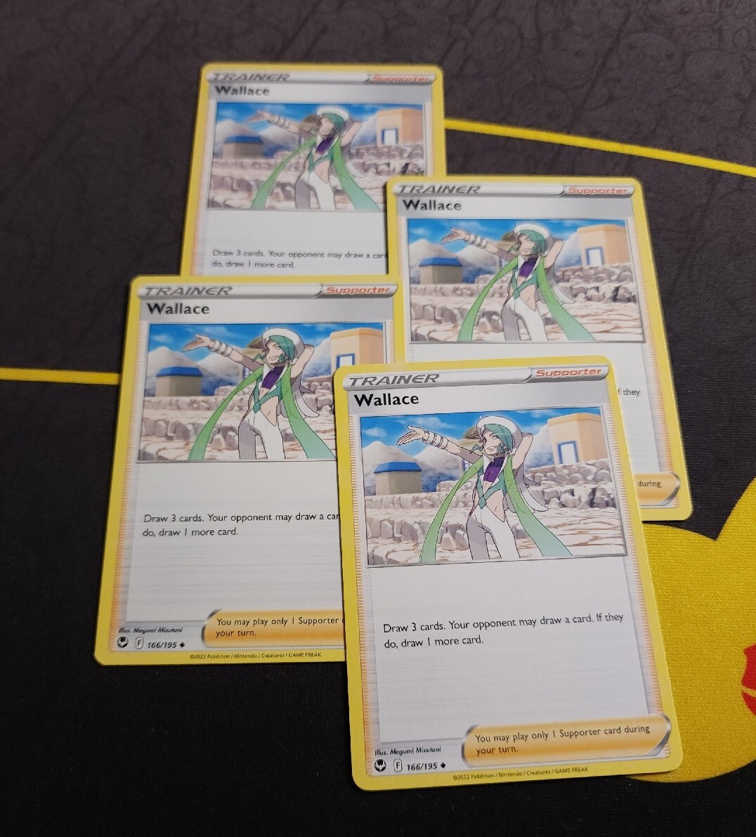 4x Pokemon TCG Wallace 166/195 Silver Tempest NM/M Uncommon Playset | eBay
