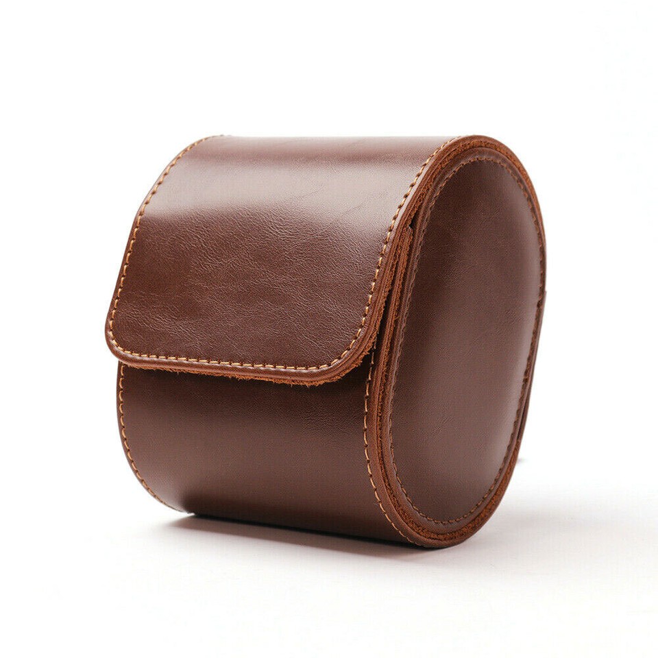 Single Watch Roll Travel Case Leather Watch Storage Organizer ...