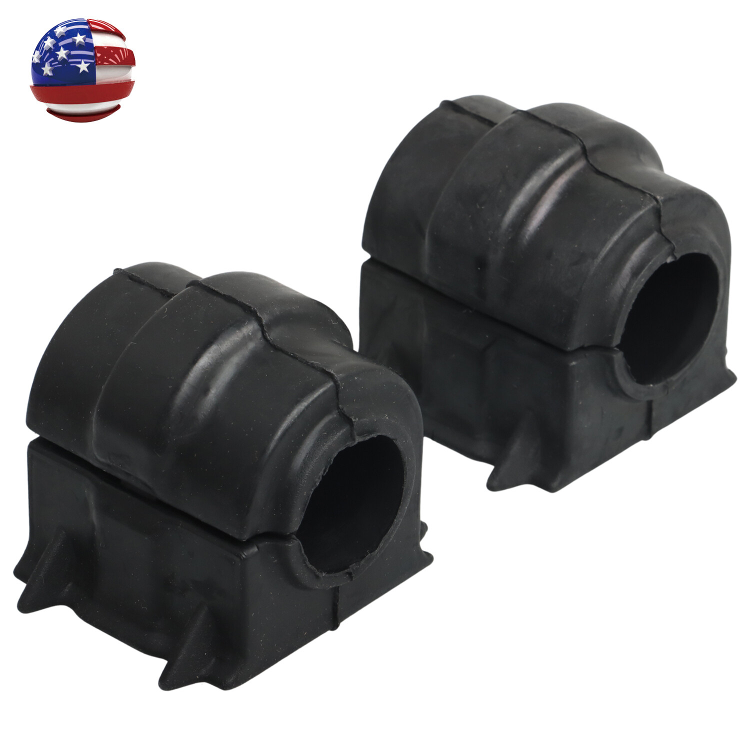 Set of 2 Black Front Suspension Arm Stabilizer Bar Bushings for Ford ...
