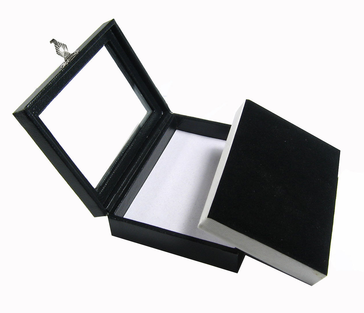 HIGH QUALITY TOP GLASS GEM DIAMOND JEWELRY COIN BOX CASE STORAGE 8x10 ...