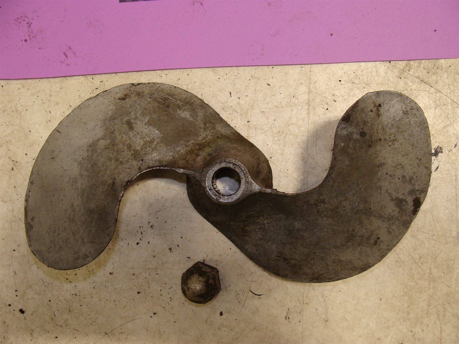 1950 MAJESTIC 2J 4.2hp outboard motor pin prop propeller 2 blade | eBay