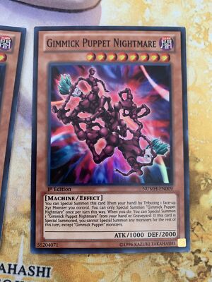 Gimmick Puppet Nightmare NUMH-EN009 NM Super Rare - 1st Edition Yugioh ...
