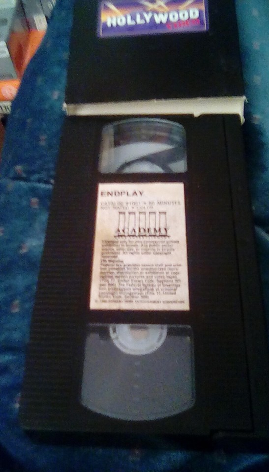 Endplay RARE Hollywood Video defunct box case 1976 VHS serial killer ...