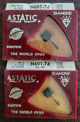 Astatic N601-7d NOS Turntable Stylus Needle - Ronette (DA-700) - 2 Pack ...