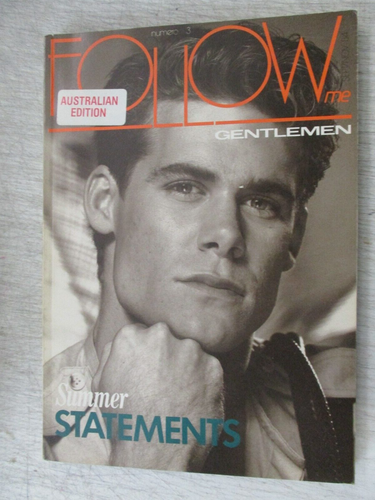 FOLLOW ME GENTLEMEN AUSTRALIAN MAGAZINE #3 SEPT NOV 1984 MEN'S FASHION ...