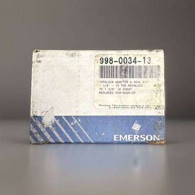 Emerson 998003413 Rotalock Adaptor & Seal Kit | eBay