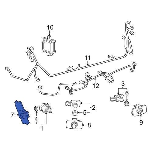 For Toyota Prius 23-24 Toyota Rear Left Outer Parking Aid Sensor ...