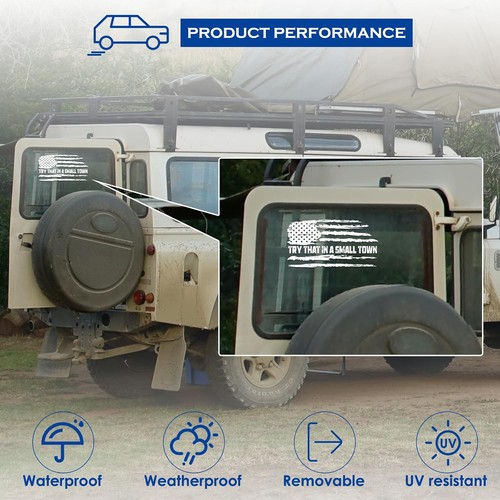 Sticker, 2 Pack Vinyl Bumper Stickers, Weatherproof Decal for Cars ...