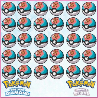 30 Lure Ball Pokemon Brilliant Diamond Shining Pearl Apriballs Apriball ...