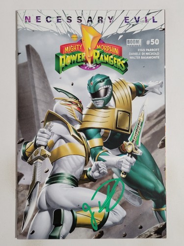 Mighty Morphin Power Rangers #50 NM 9.4 2020 Signed by Jason David ...
