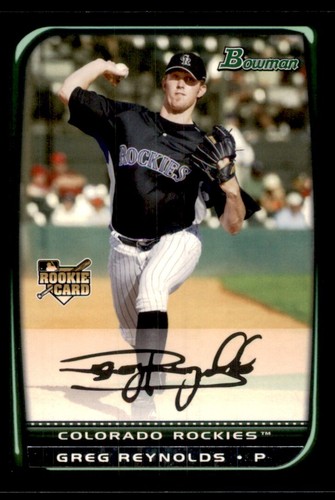 2008 BOWMAN DRAFT PICKS & PROSPECTS GREG REYNOLDS RC COLORADO ROCKIES #BDP31 | eBay