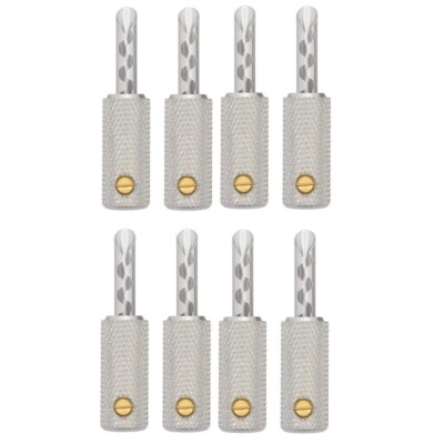 WireWorld Uni-Term Interchangeable Plugs - Pack of 8 with Silver Banana ...
