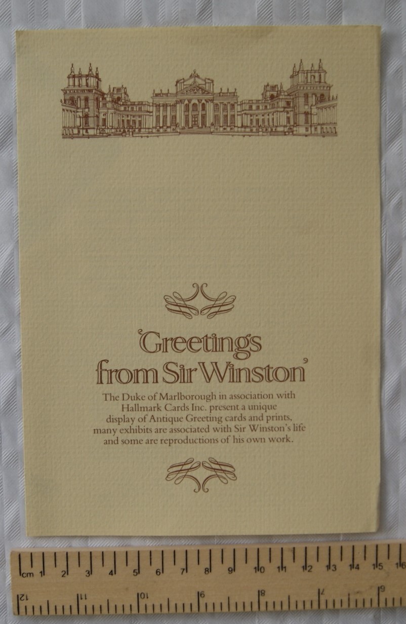 Vintage leaflet: Greetings from Sir Winston, Marlborough, Hallmark ...