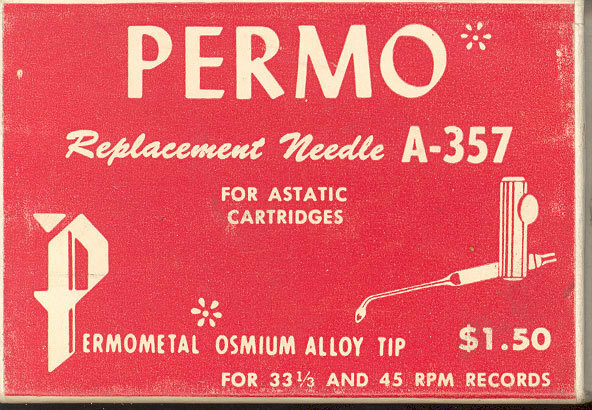 Permo A-357 Astatic C & L series needle - 33 45 rpm Osmium | eBay