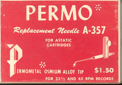 Permo A-357 Astatic C & L series needle - 33 45 rpm Osmium | eBay
