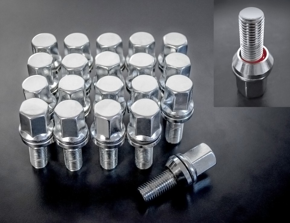 NEW 12mm x 1.5mm Chrome PCD Adjusting Variation Wobble Hex Lug Bolt Kit ...
