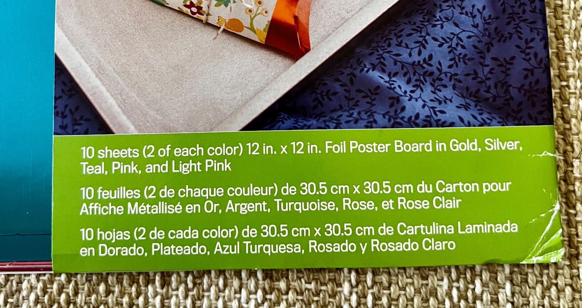 Turquoise Poster Board