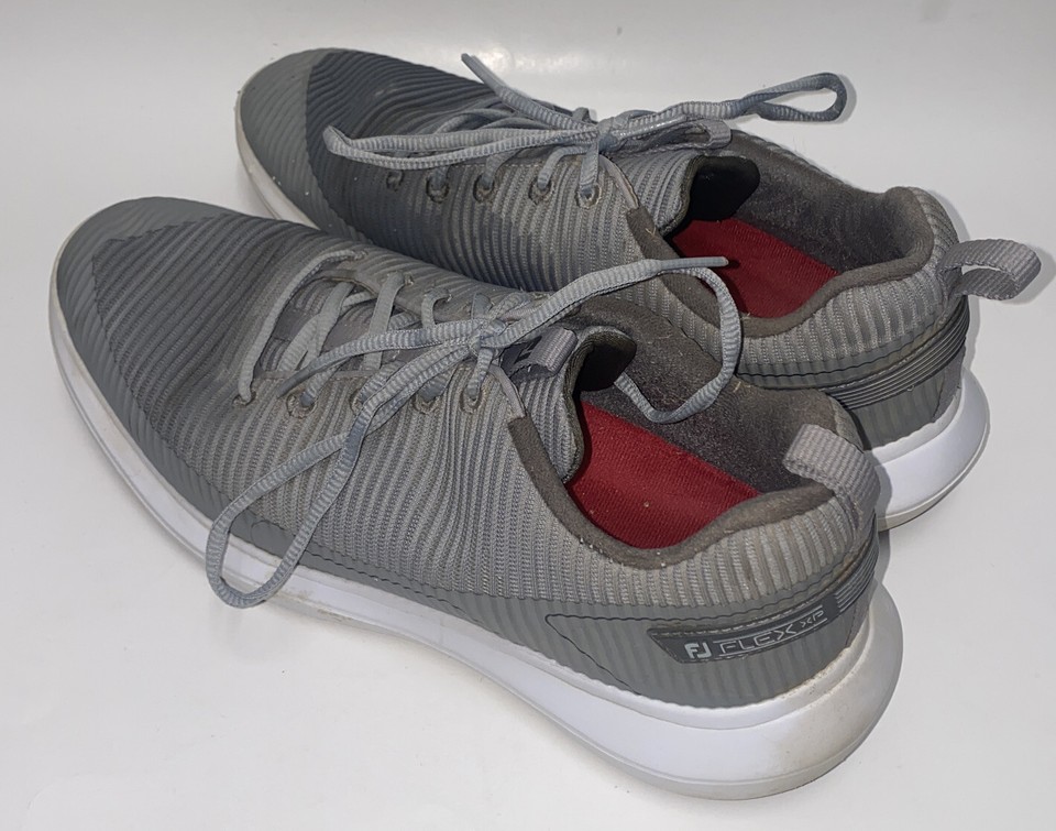FootJoy FJ 10W Flex XP Grey Golf Shoe Spikeless Turf Lightweight ...