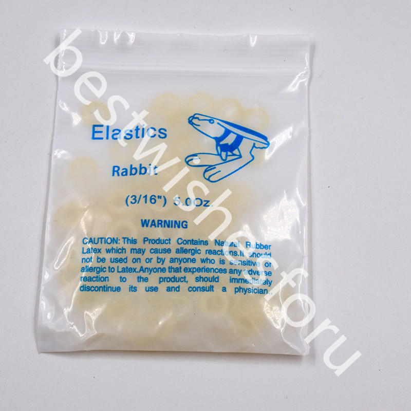 5.0 oz Medium 3/16" Rabbit Dental Orthodontic Rubber Bands Elastics ...