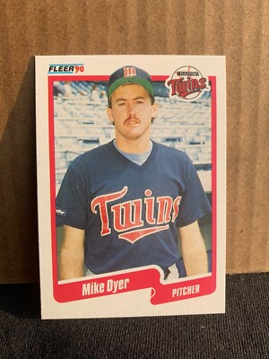 1990 Fleer Baseball Card Minnesota Twins Mike Dyer | eBay