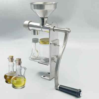 Manual Oil Press Machine,Household Kitchen Oil Press Nut 304 Stainless ...