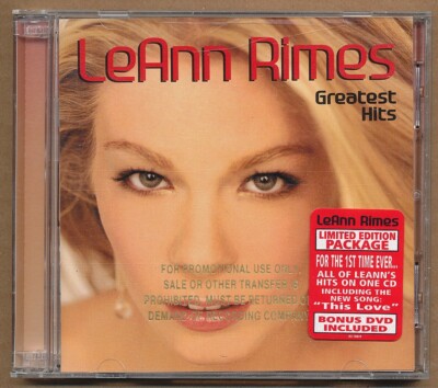 LeAnn Rimes - Greatest Hits RARE out of print promo issue CD w/ bonus ...
