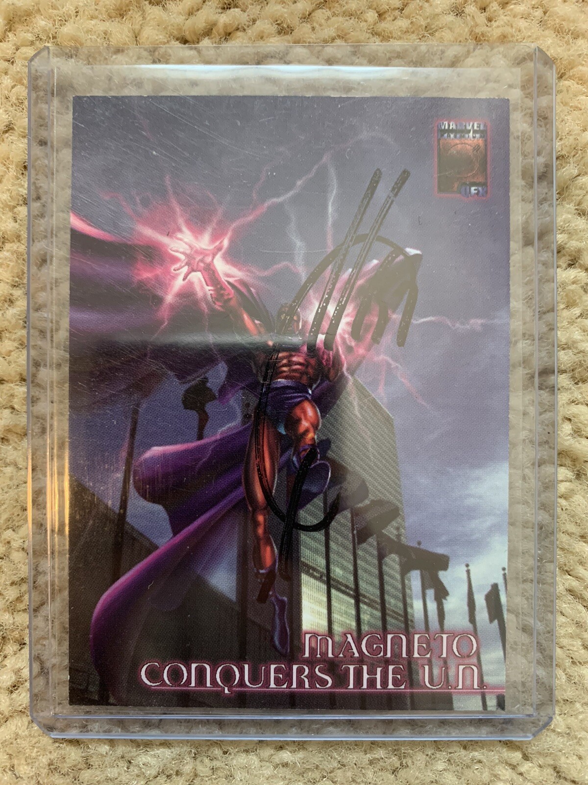 1997 Marvel Premium QFX MAGNETO QUESADA AUTO AUTOGRAPH SIGNED PROMO ...