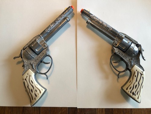 VINTAGE PALADIN TOY CAP GUNS (2 Gun Pair) With Orange Caps | eBay