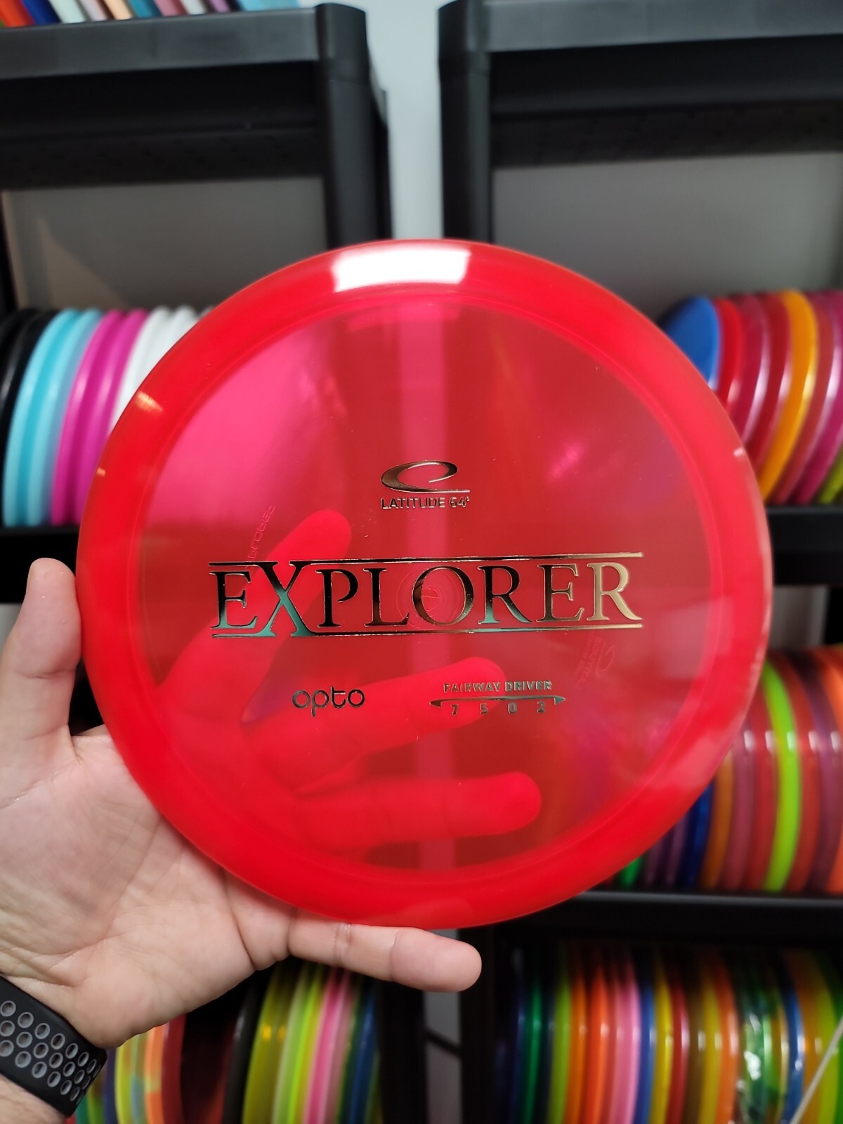 Latitude 64 Red 169g Opto Explorer Disc Golf Driver | eBay