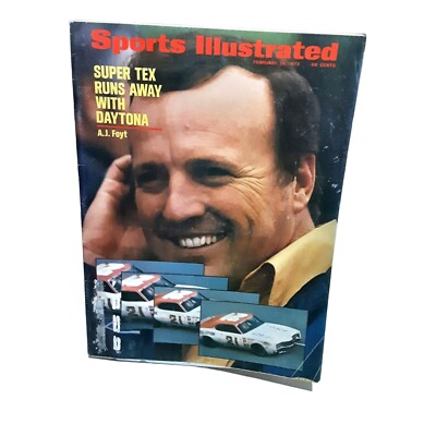 Sports Illustrated February 28 1972 AJ Foyt Daytona Richard Petty Label ...
