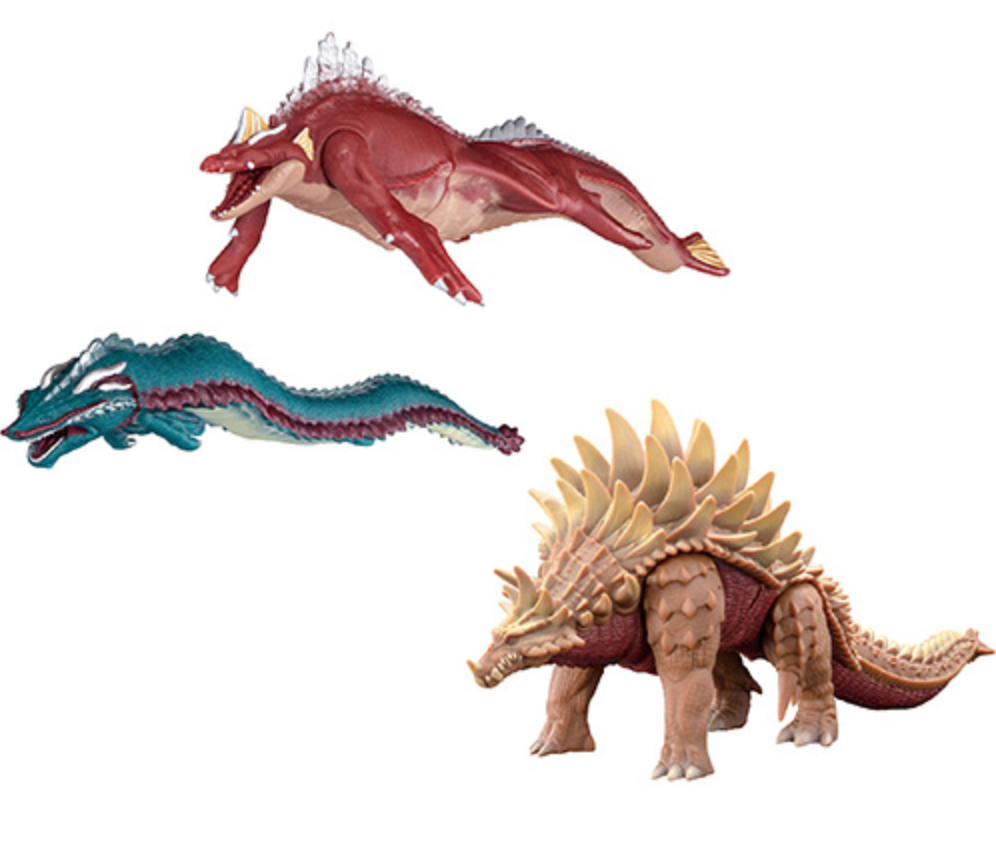 Bandai Godzilla Movie Monster Aquatilis Anguirus Manda Set Singular ...