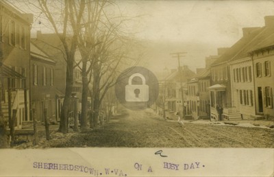 Street 'on a Busy Day', Shepherdstown, WV West Virginia RPPC Photo ...