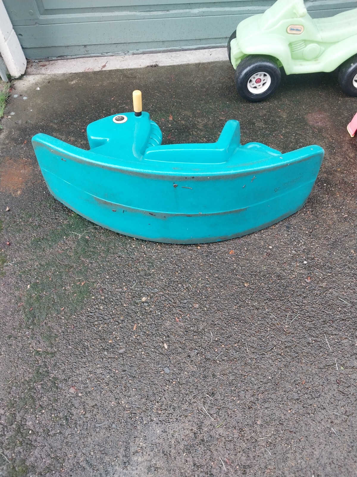 Vintage Little Tikes Green Rocking Horse Made in USA, | eBay