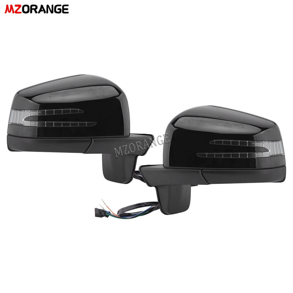 Black Car Side Door Mirrors Assembly For Mercedes Benz G Class G500 G55 ...