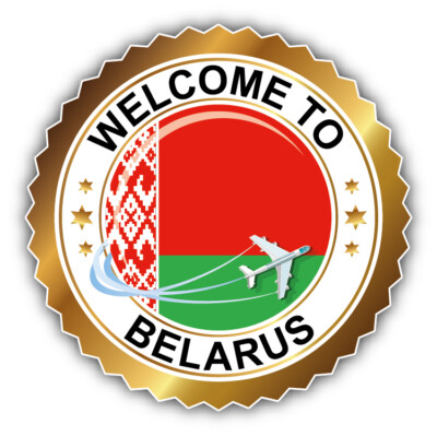 Belarus Flag Welcome Label Car Bumper Sticker Decal - "SIZES" | eBay