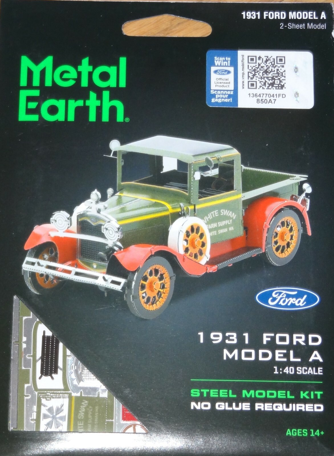 1931 Ford Model A Metal Earth 3D Laser Cut Metal Model Kit MMS197 ...