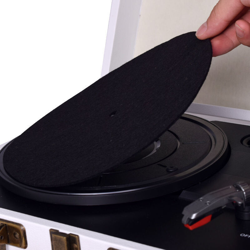Felt Turntable Vinyl Record Pad LP Anti-slip Mat 3mm Thick For LP Vinyl ...