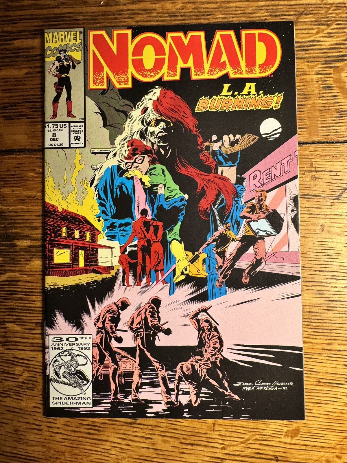 NOMAD Comic - Vol 2 - No 8 - Date 12/1992 - MARVEL COMICS Bagged ...